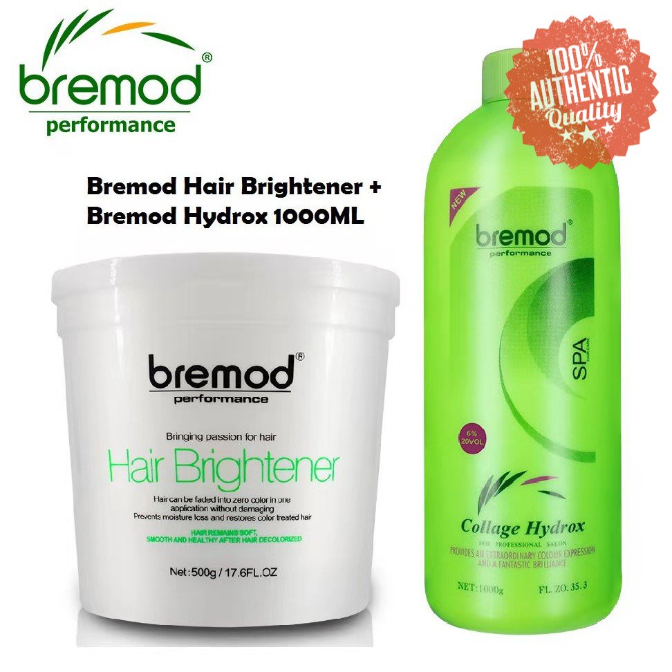 BREMOD PERFORMANCE HAIR Bleaching Powder 500g. with Oxidizing 1000ml ...