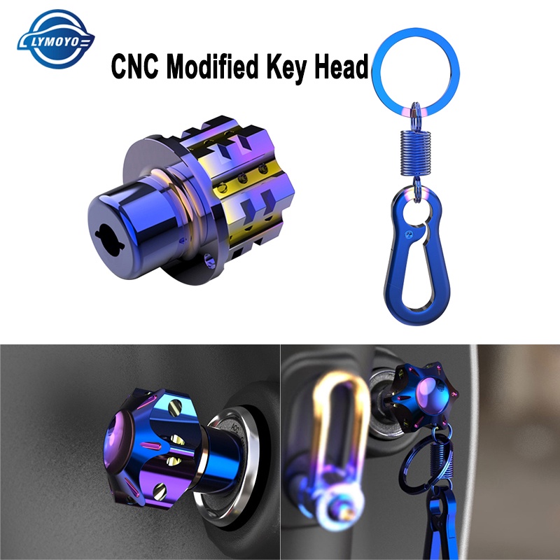 Universal Motorcycle CNC Modified Key Cover Hexagon Key Head Key Ring ...