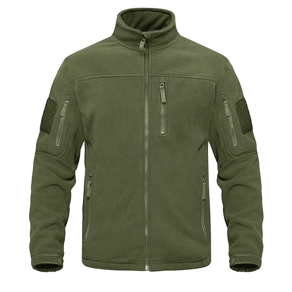 Full Zip Tactical Army Wool Jacket Military Thermal Police Overalls Men ...
