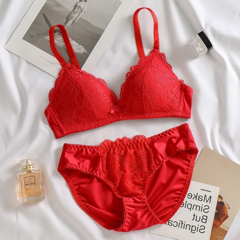 Nanoshop ABC Cup Women Red Bra and Panty Lingerie Set for wedding party ...