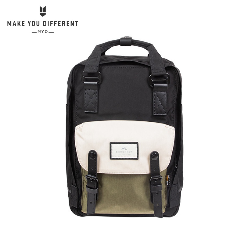 Doughnut Macaroon Backpack Large Capacity SchoolBag Women Black ...