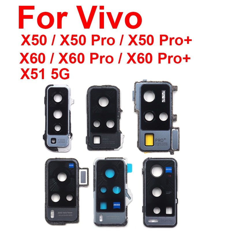 Back Rear Camera Glass Lens Frame Cover For Vivo X50 X60 X50Pro X60Pro ...
