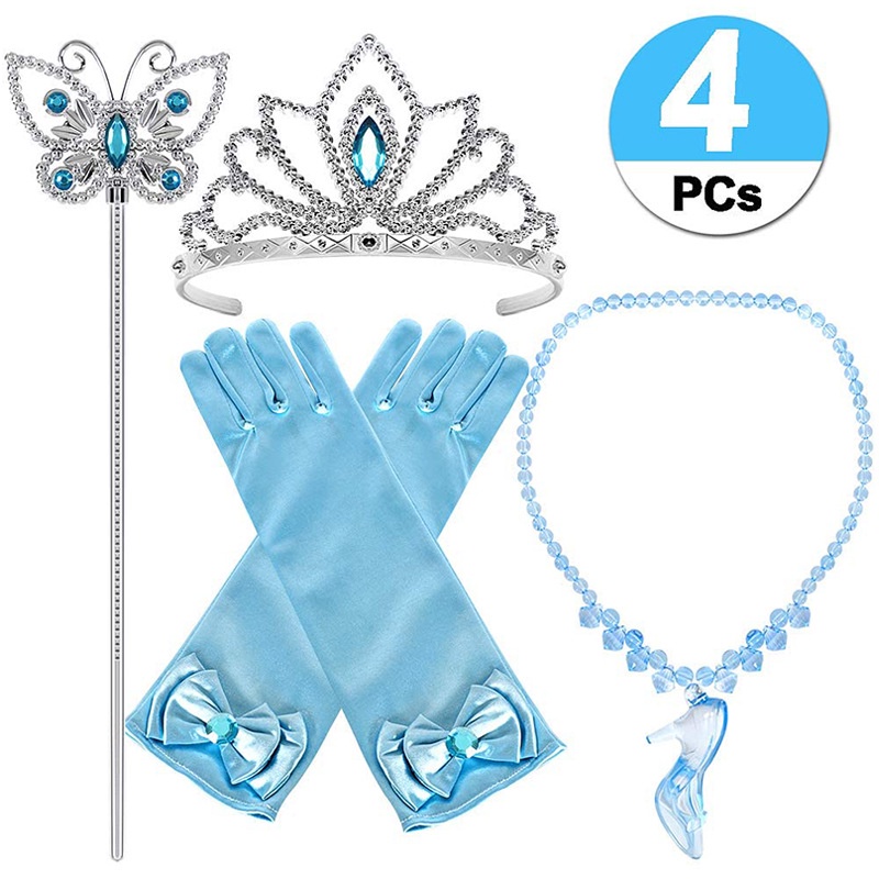 Cinderella Princess Accessories High Heels Necklace Gloves Fairy Stick ...