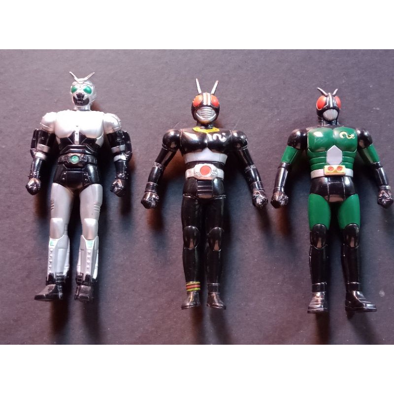 kamen rider 1987- 1988 set 7 inches bandai shadow moon masked rider rx ...