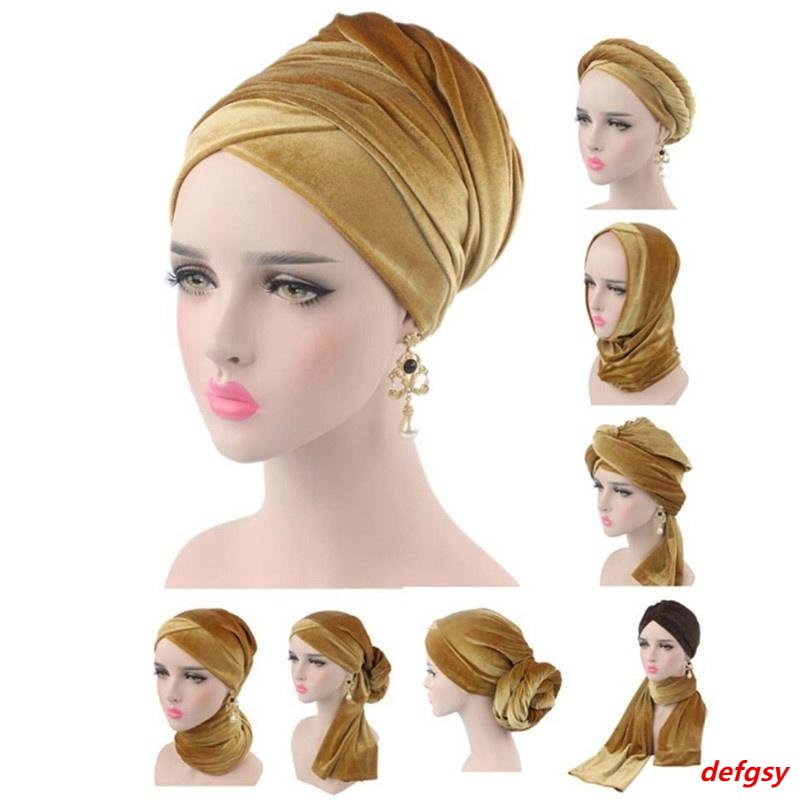 Muslim Hijab Women Muslim Headscarf with Lace Wrapped Head [WF ...