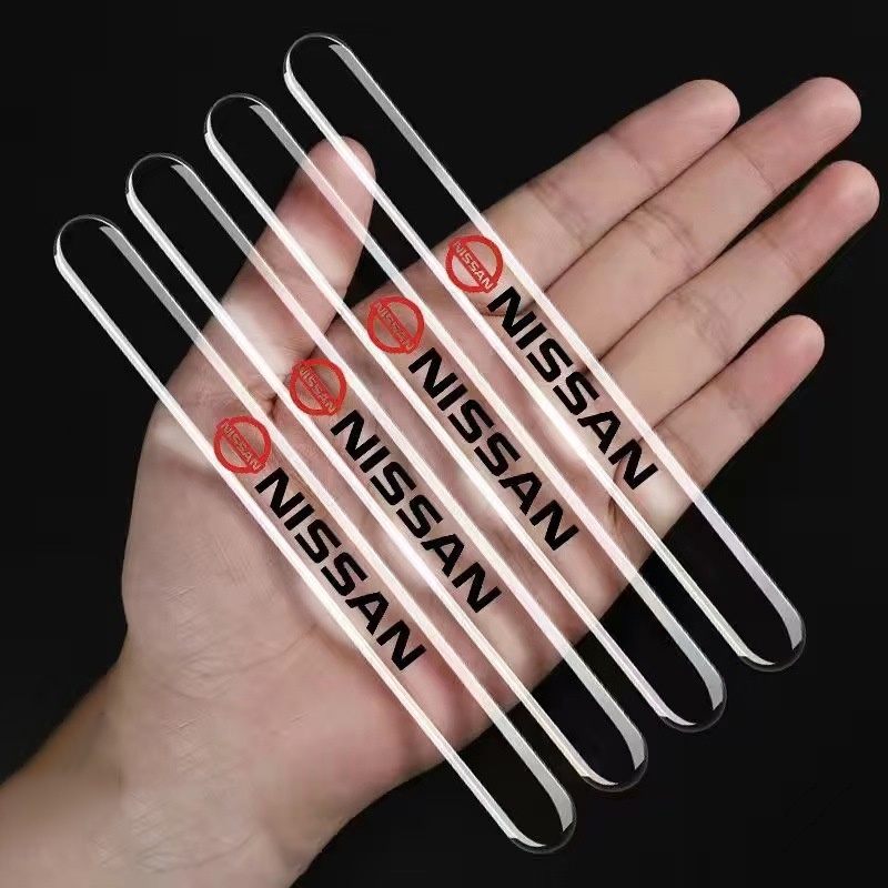4 PC Nissan Door Side Bumper Stickers Anti-Scratch Car Door Protector ...