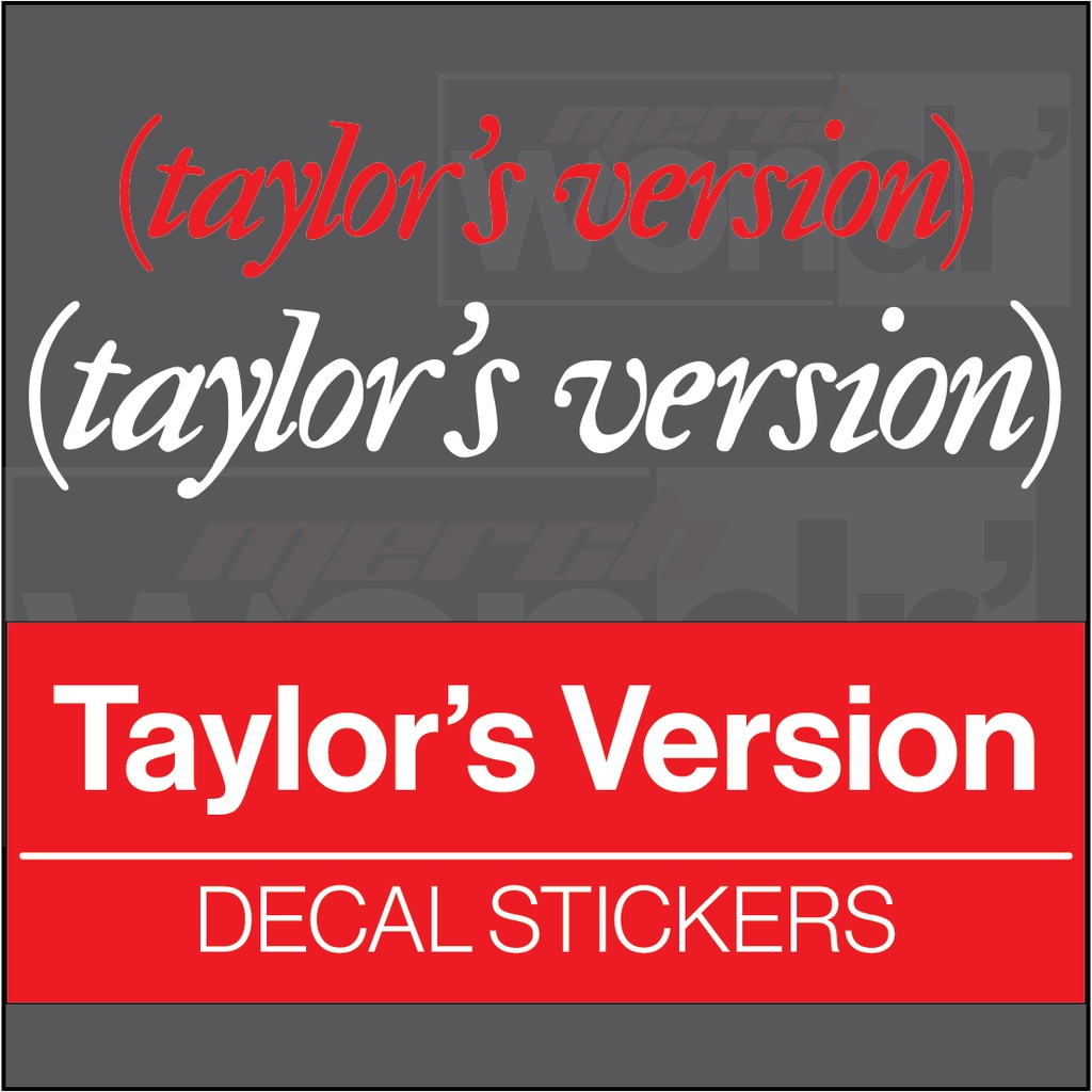 Taylor's Version Taylor Swift Swiftie Sticker Decals For Laptop Aqua ...