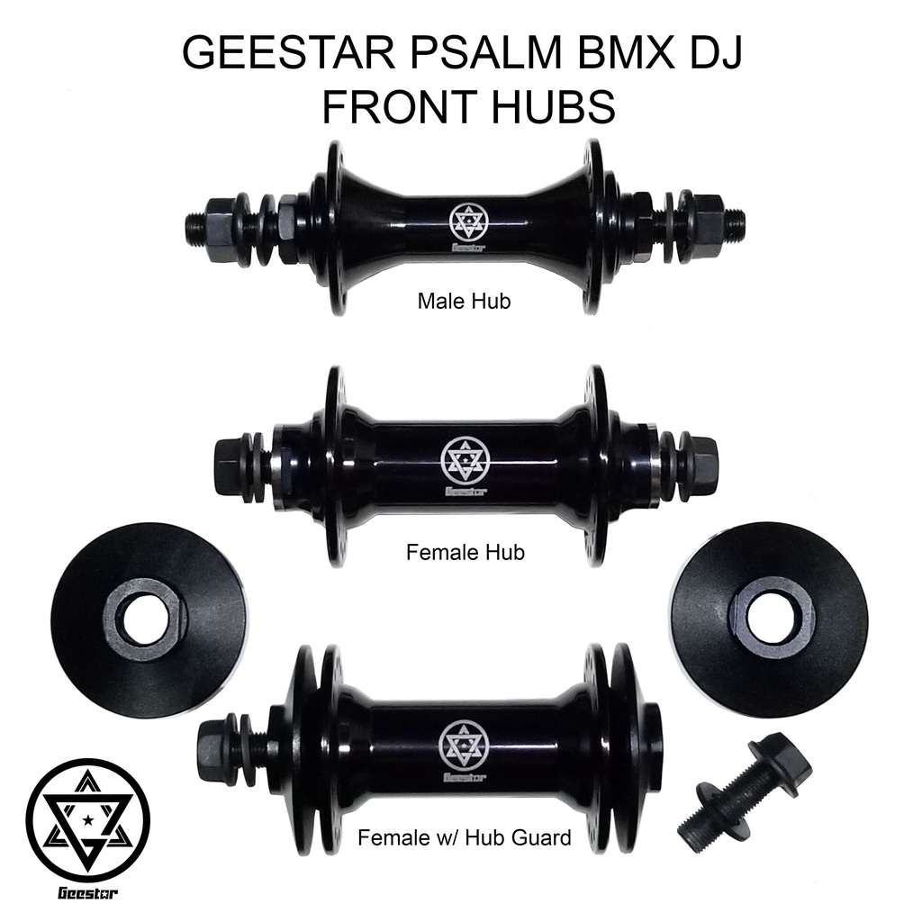 Geestar Psalm BMX DJ Front Hubs Sealed Bearing Alloy Small Axle 9.5mm ...