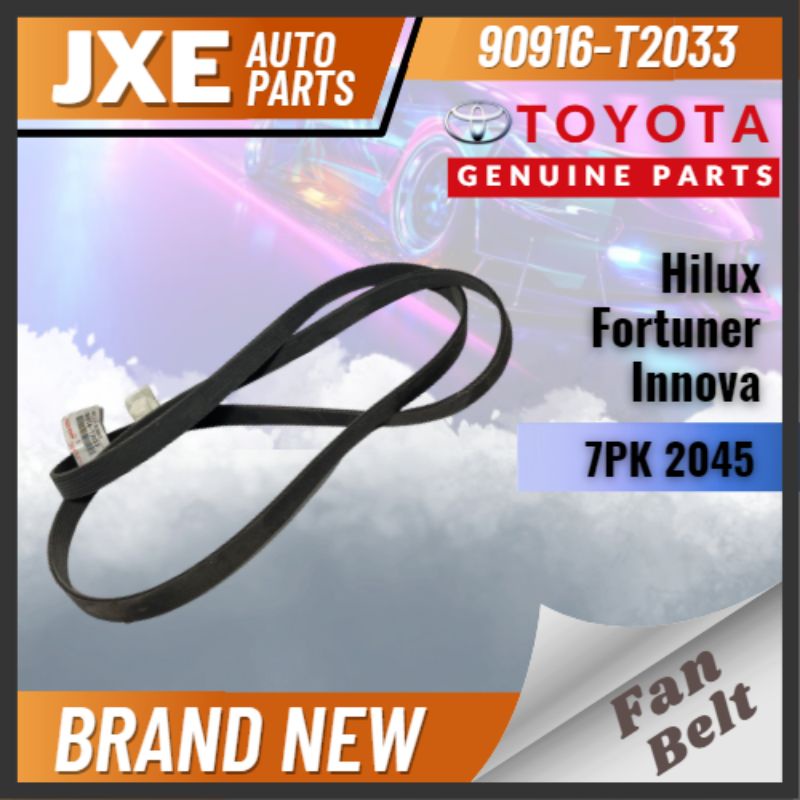 Toyota Fan Belt 7PK-2045 for Hilux, Innova, Fortuner (90916-T2033 ...