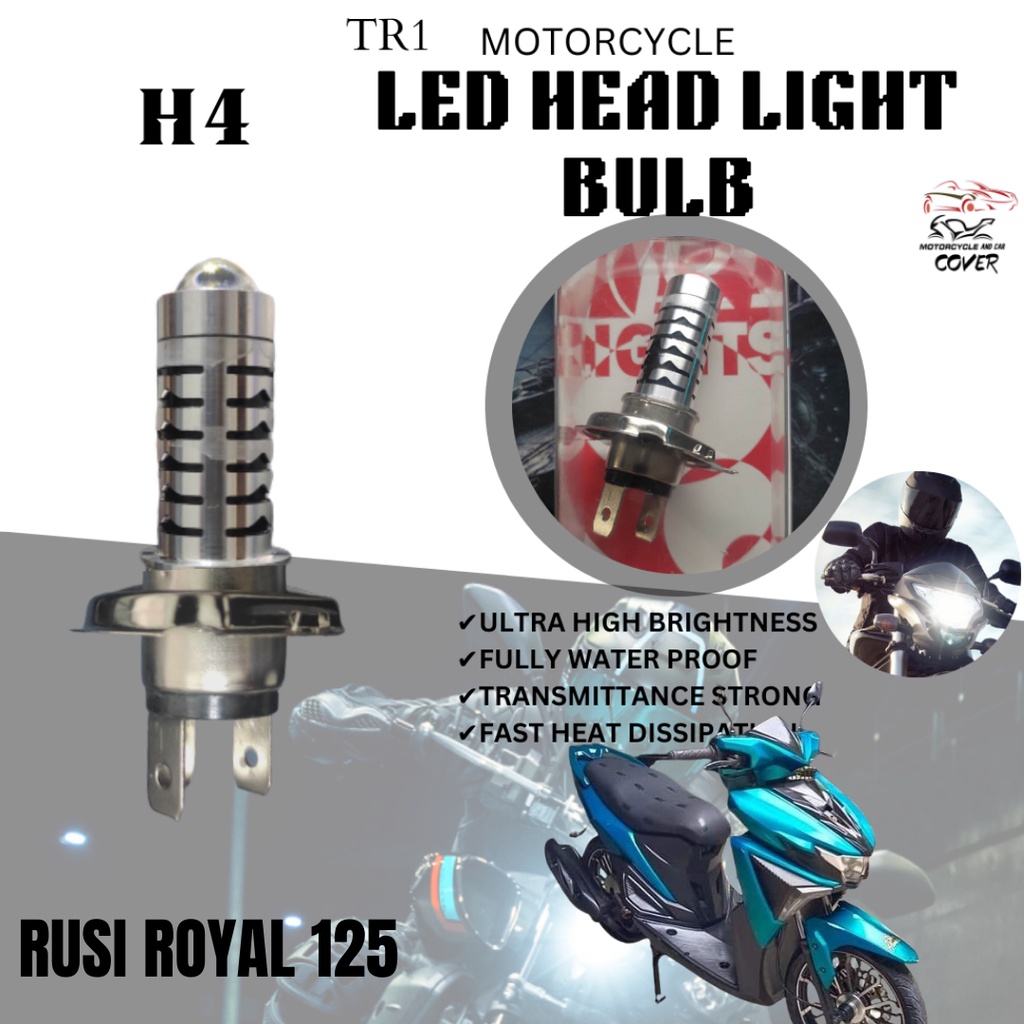 Motorcycle Headlight H4 LED TR1 For RUSI ROYAL 125 | Moto LED ...