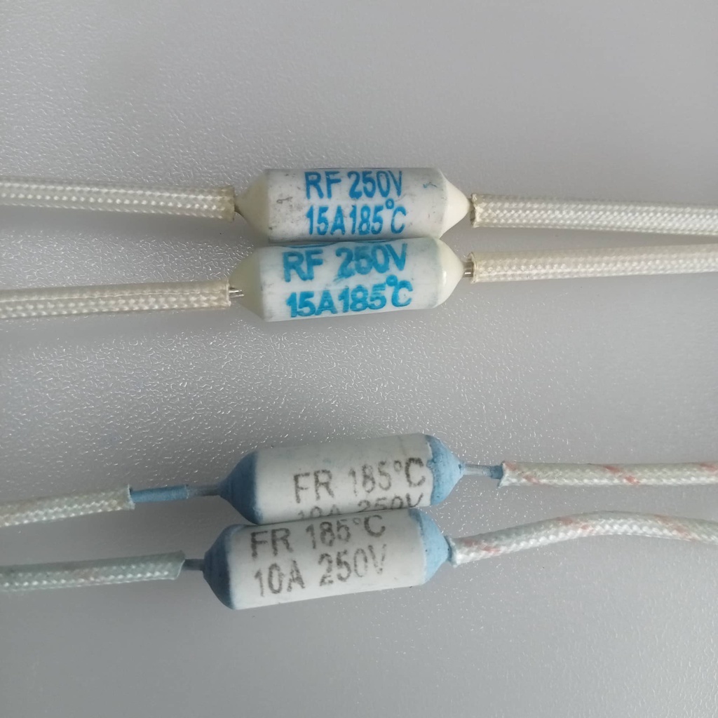 RF THERMAL FUSE 250V / 15A / 10A 185''C FOR RICE COOKER [ 4PCS ...