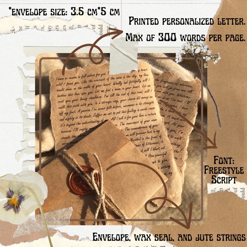 Vintage Inspired Letter | Shopee Philippines