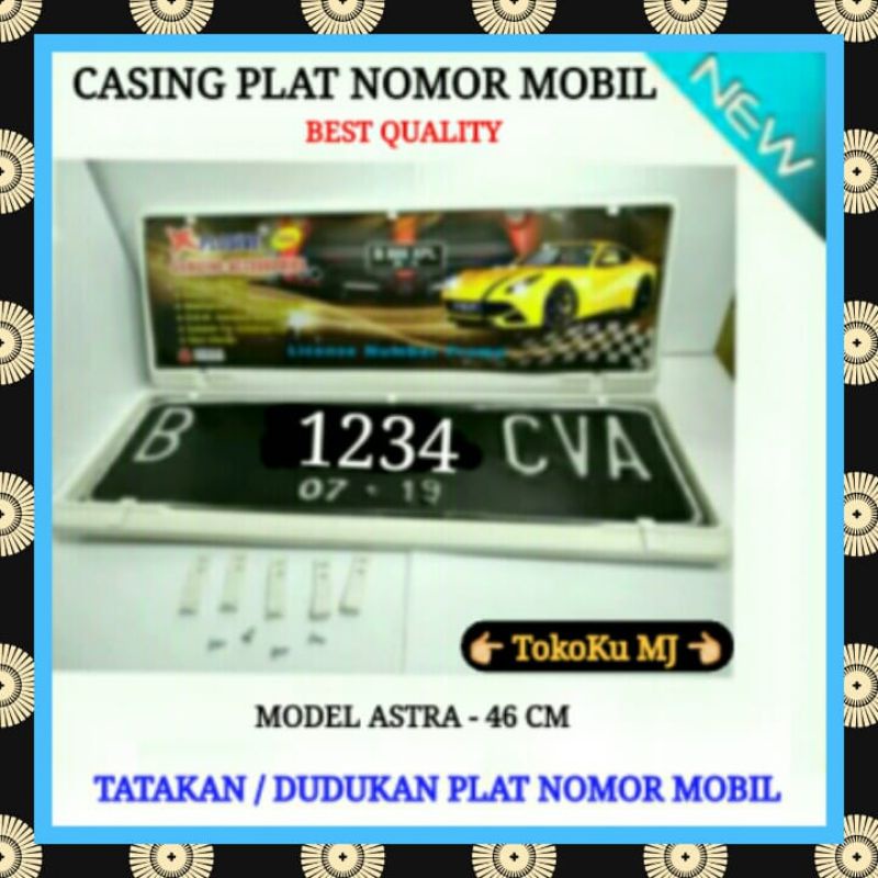 CAR NUMBER PLATE COATING HOLDER CASING (WHITE) | Shopee Philippines