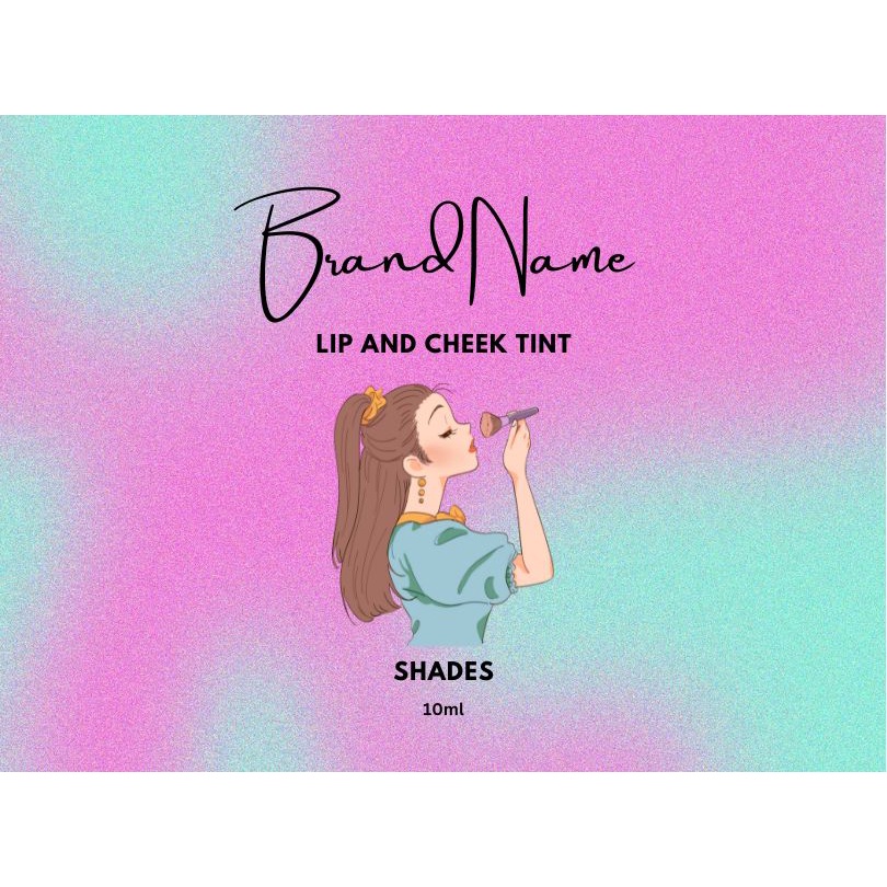 Customized Lip tint Sticker Label girl design (15pcs) | Shopee Philippines
