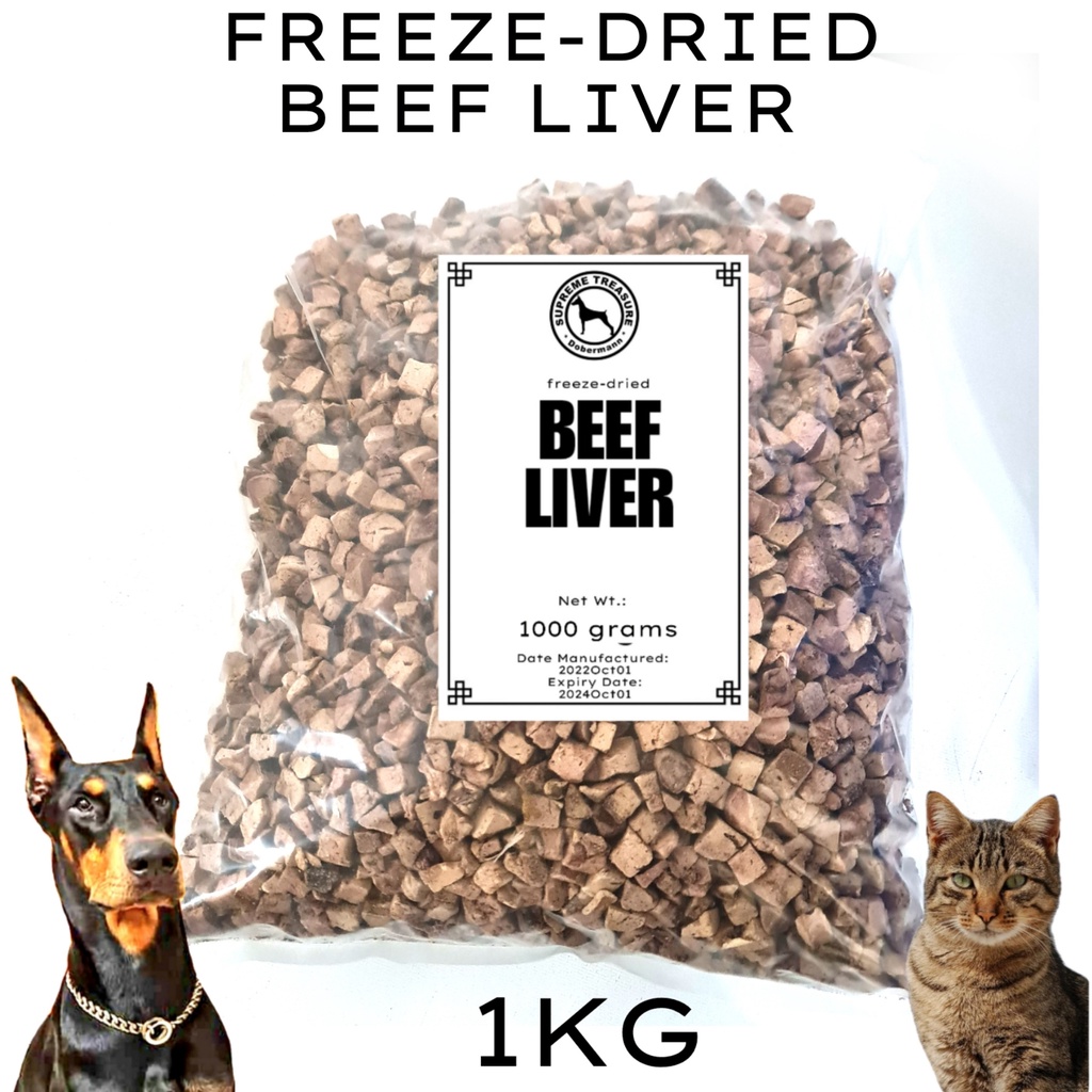 1KG/500g BEEF LIVER FREEZE DRIED TREATS FOR CAT AND DOG glamfurry ...