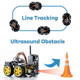 LAFVIN Uno R3 Project Smart Robot Car Kit Esp32 Wi-Fi Intelligent And ...