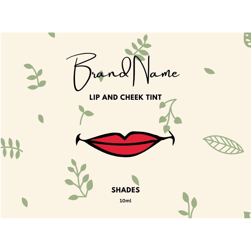 Customized Lip tint Sticker Label 10ml (15pcs) | Shopee Philippines