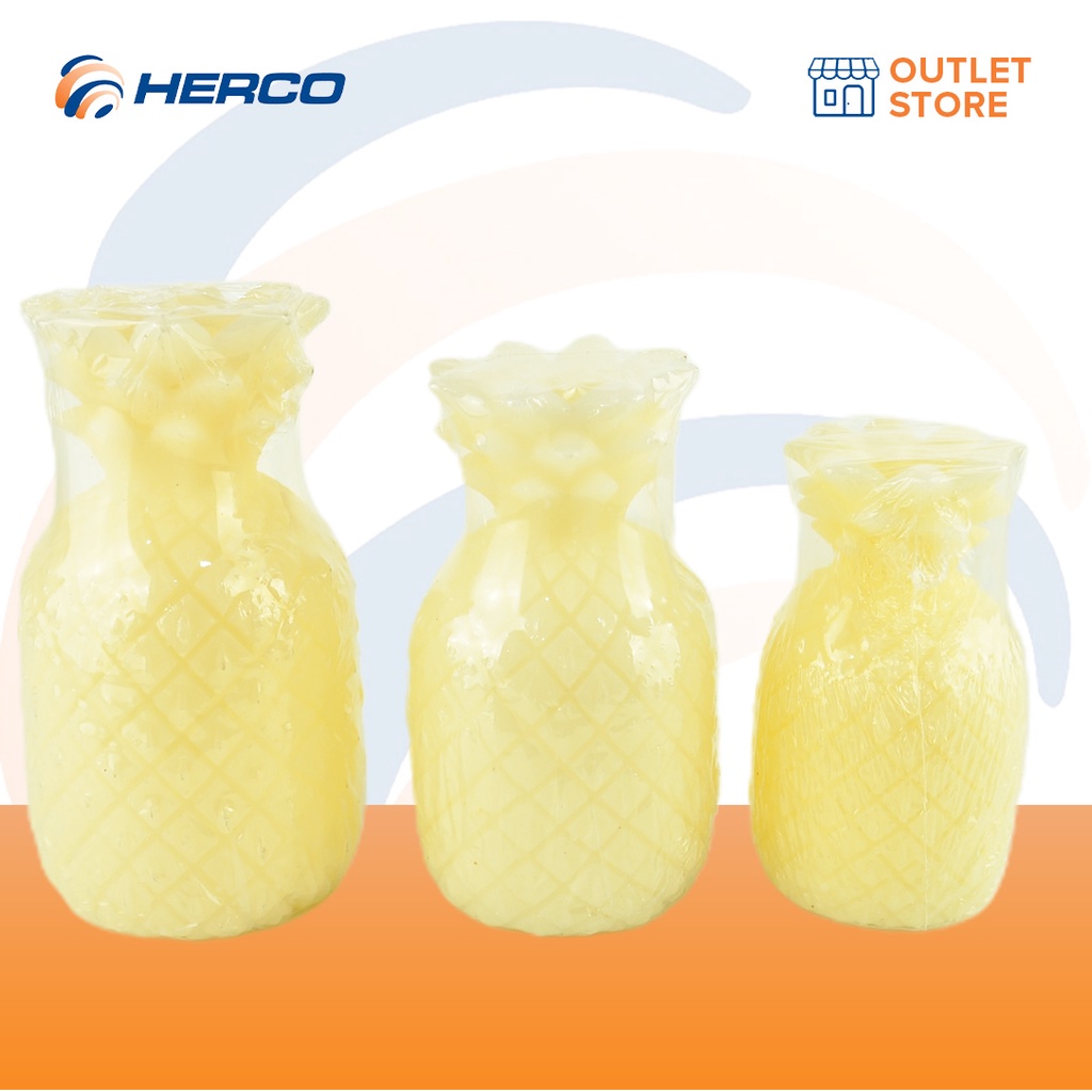 Pineapple 3Pc Led Candle Set (Dented Box) | Shopee Philippines