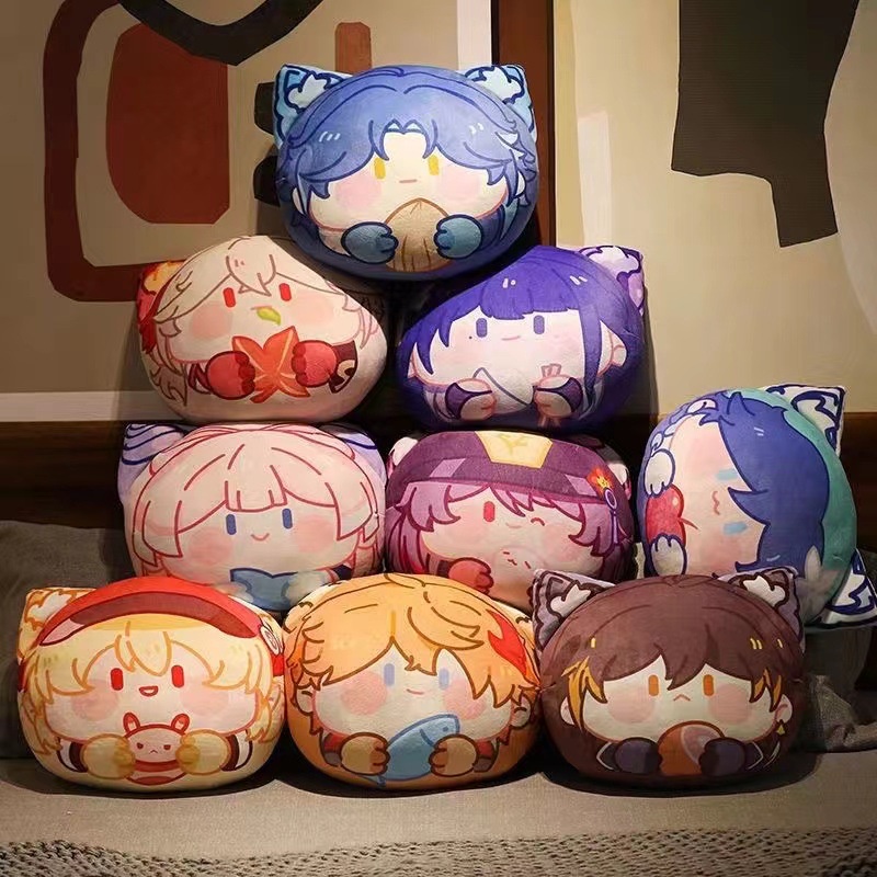 【Ready Stock】Genshin Impact Merch Cute Plush Ball Pillow Pendant Xiao ...