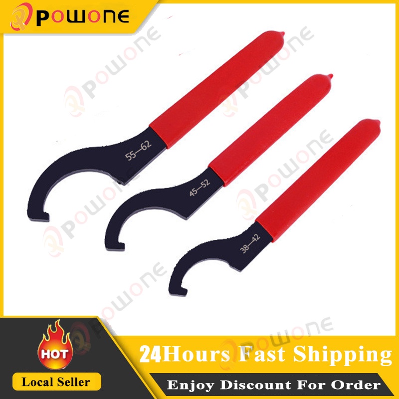38-42mm/45-52mm/55 C Type Car 45-48HRC Hook Wrench Spanner Anti-slip ...