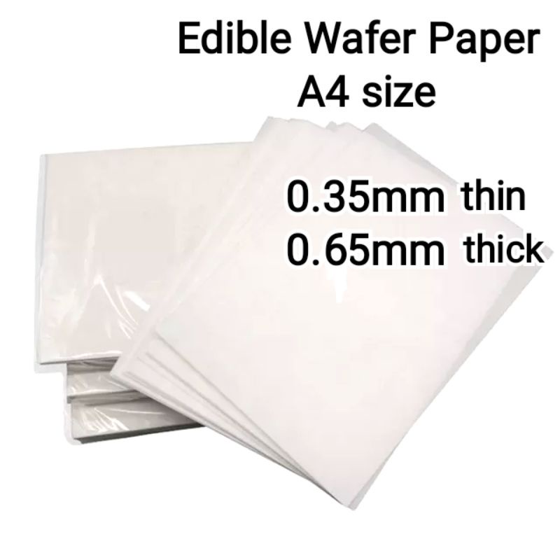 Edible Wafer Paper A4 size 0.35mm 0.45mm | Shopee Philippines