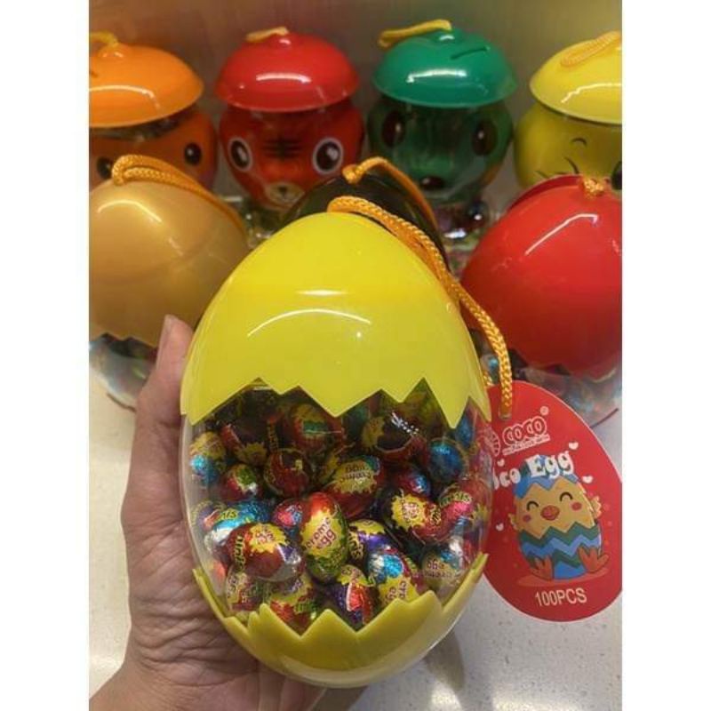 COCO CHOCO EGG JAR 100 PCS | Shopee Philippines