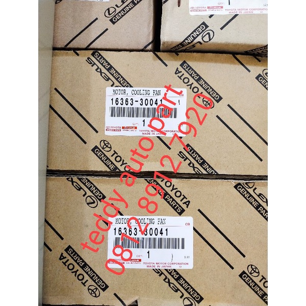 Motor cooling fan radiator hiace 2013-2019 2kd original 16363-30041 ...