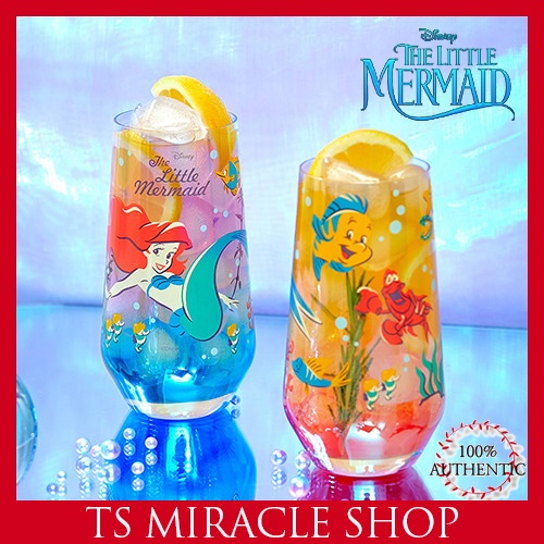 Disney The Little Mermaid Ariel Aurora Glass Home Cafe Cup 420ml 2P Set | Shopee Philippines