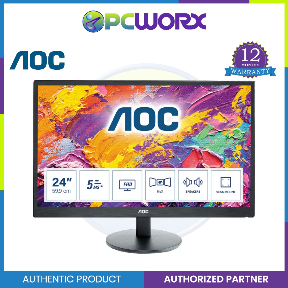 AOC M2470SWH 23.6-inches LED Monitor (Clearance Sale - with minor Dead ...
