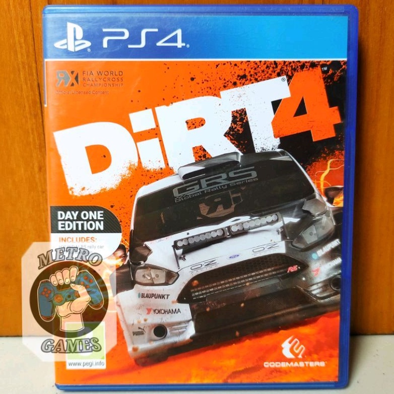 Dirt 4 PS4 Cassette dirt 4 PS4 car racing Rally Playstation PS 4 5 CD ...