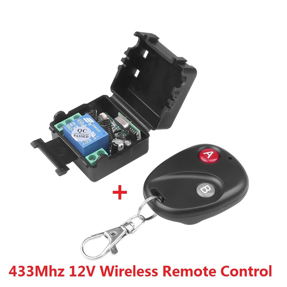 Wireless Remote Control Switch DC12V 10A 433MHz Telecomando Transmitter ...