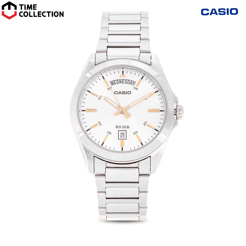 Casio Mtp 1370d 7a2 Analog Stainless Steel Strap Watch For Men Shopee Philippines
