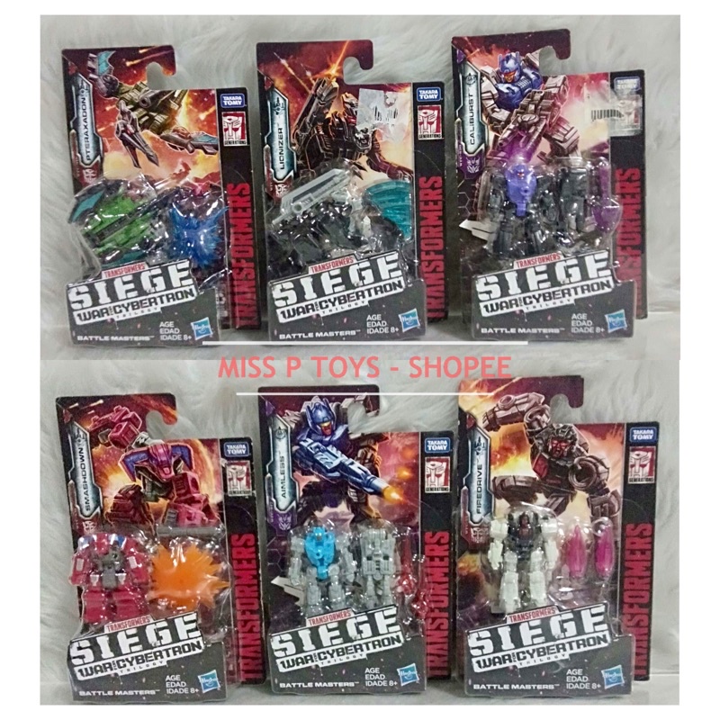 TRANSFORMERS - WFC SIEGE: Battle Masters 1.5-inch Figure | Shopee ...