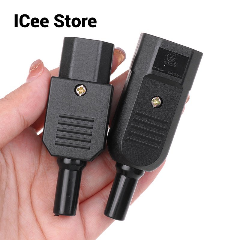 10A 250V IEC Socket Plug Connector C13 C14 Female Male Plug Power ...