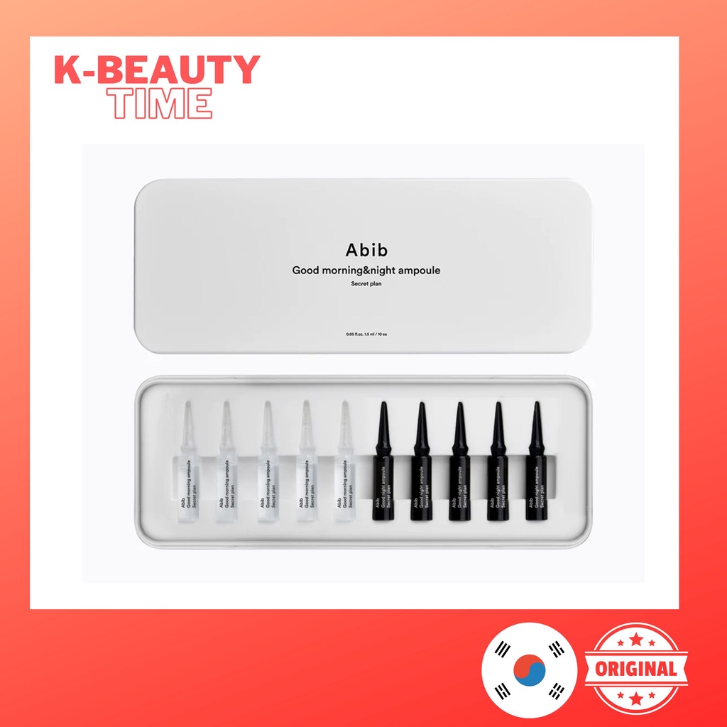 ABIB Good Morning & Night Ampoule Secret Plan 1.5ml x 10ea ★Ready Stock★ | Shopee Philippines