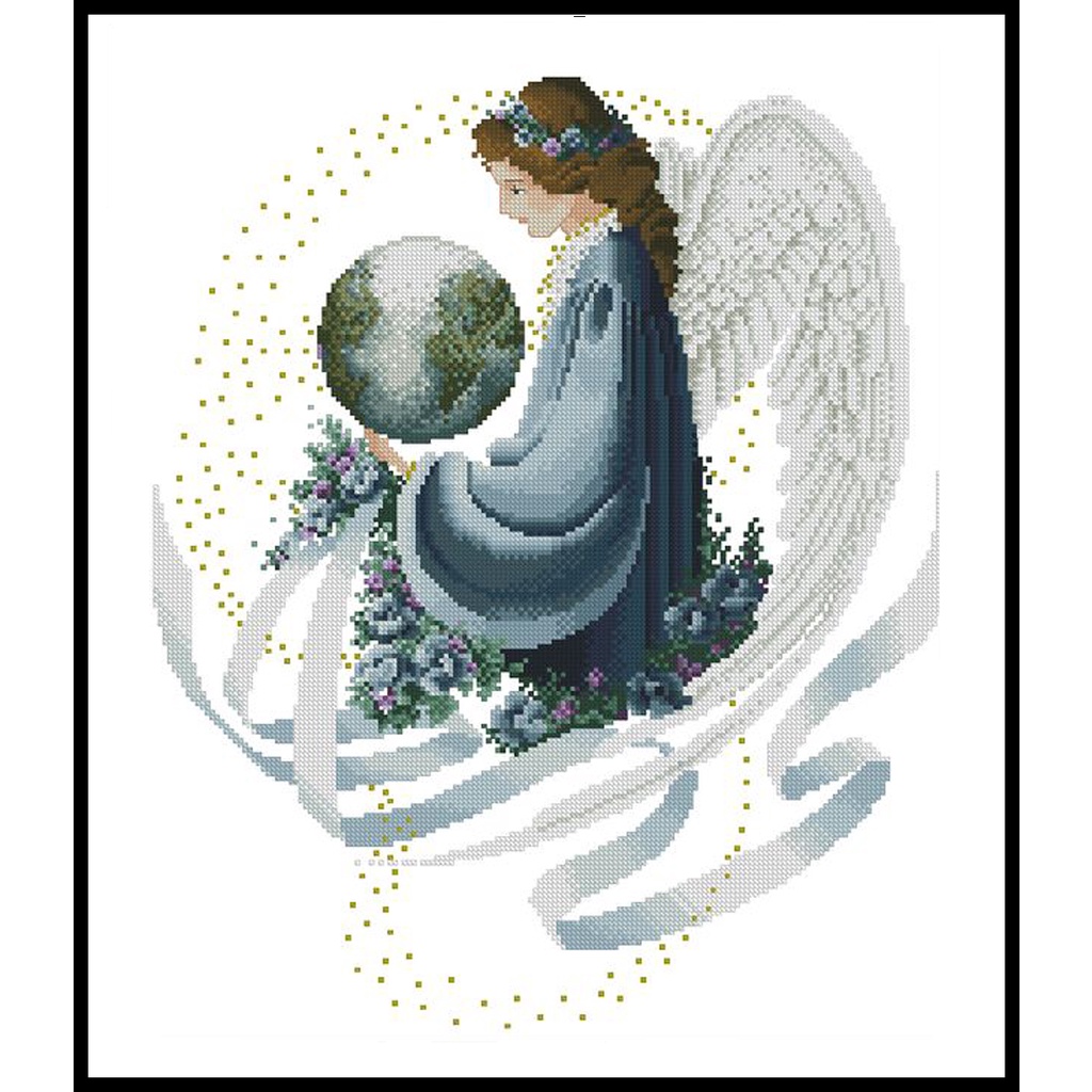 Earth Angel Cross Stitch "PATTERN ONLY" | Shopee Philippines