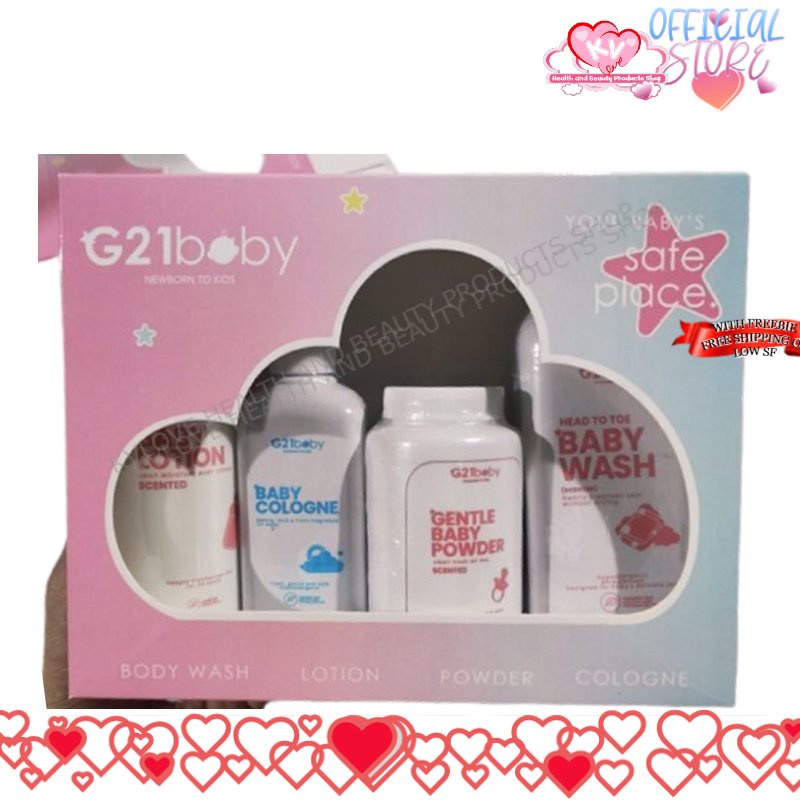 G21 BABY SET (SCENTED) ORIGINAL (Baby Lotion, Baby Cologne, Baby Powder ...