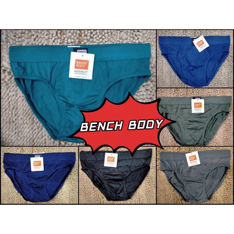 BENCH BODY COD Brief 12PCS Men's brief underwear.(1 dozen) | Shopee ...