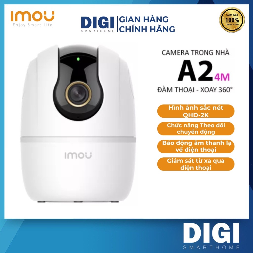 Imou Wifi Camera A2 A42P 4MP, A2 A32EP 3MP Quad HD, 360 Degree Rotation ...