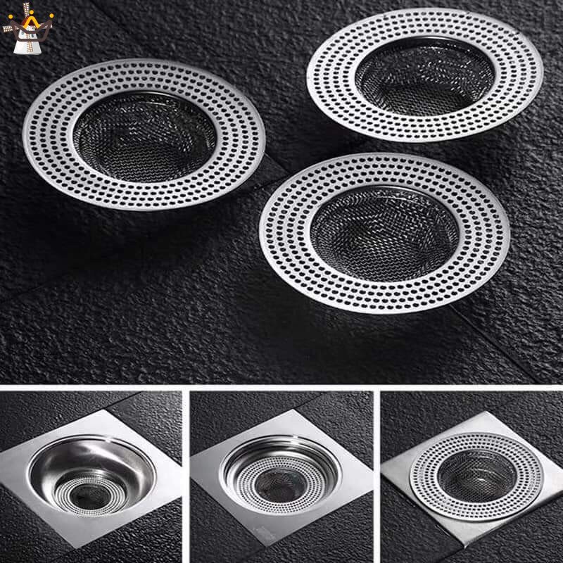 Bathroom stainless steel floor leakage net anti-hair sewer cover pool ...