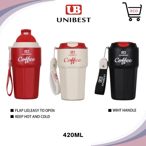 Unibest Coffee Mug Tumbler Cola Mug Insulated Vacuum Cup Stainless ...