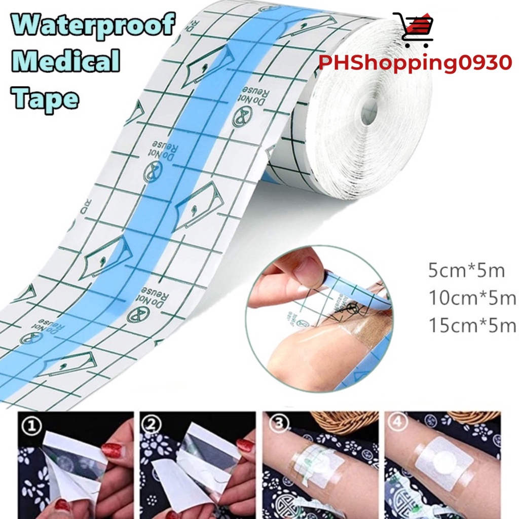 QYZV 5m Wound Dressing Tape Medical Bandage Waterproof And ...