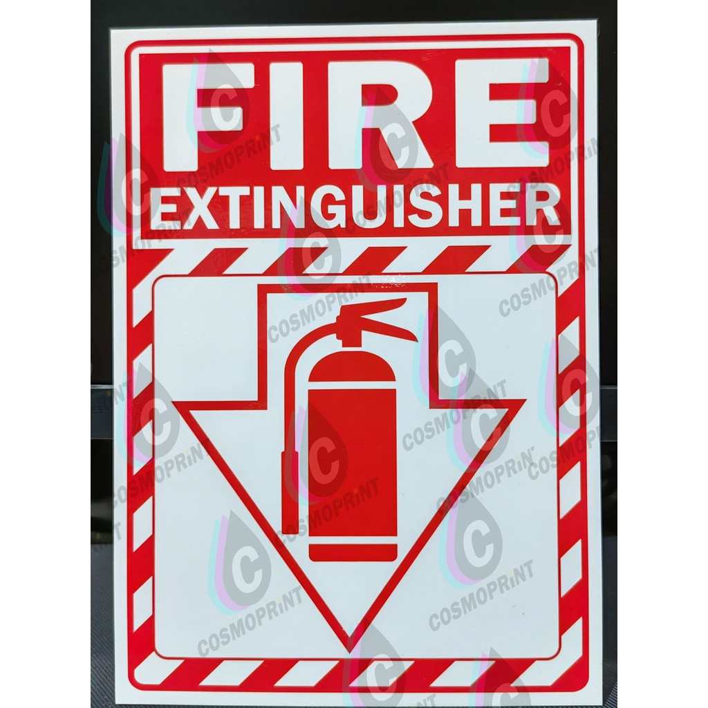 Warning Signage | Fire Extinguisher | Signage | Sintraboard | PET Card ...