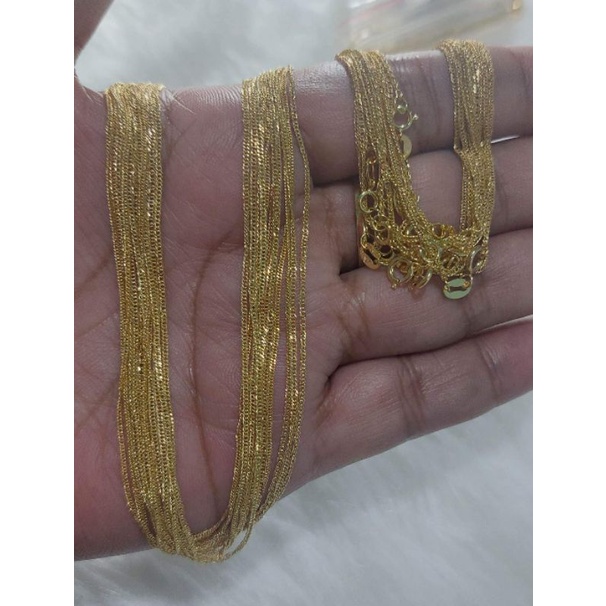 18K Saudi Gold JAPAN STYLE CHAIN ️ PAWNABLE & COD | Shopee Philippines