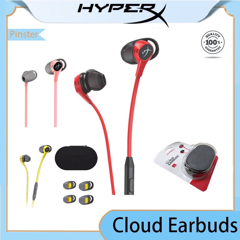 HyperX Cloud Earbuds In-Ear Gaming Headset, Wired Microphone, Surround ...