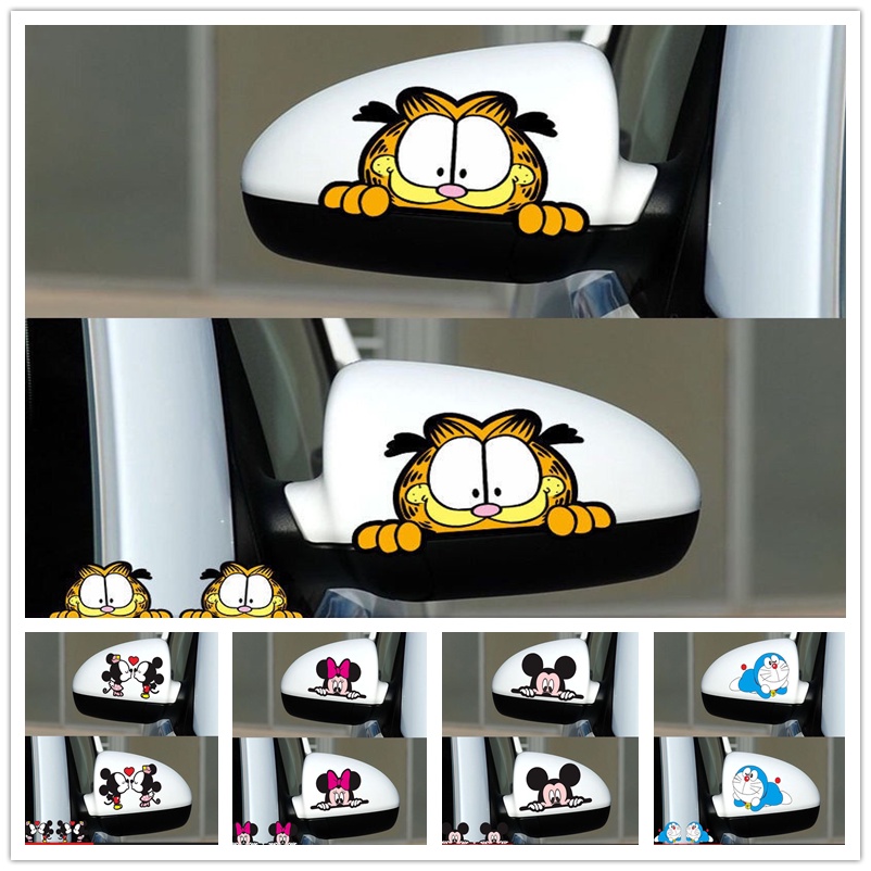 Car rear-view mirror decorative sticker Cartoon car sticker creative ...