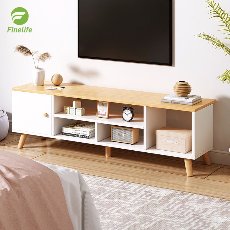 Finelife Scandinavian TV cabinet Modern TV Rack Living Room | Shopee ...