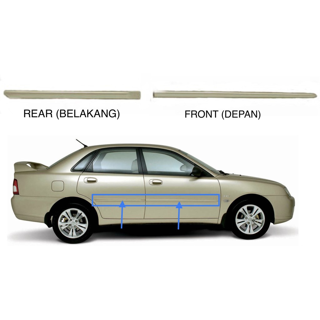 PROTON WAJA DOOR MOULDING LINING PAD OUTER /PROTECTOR , BODY MOULDING ...