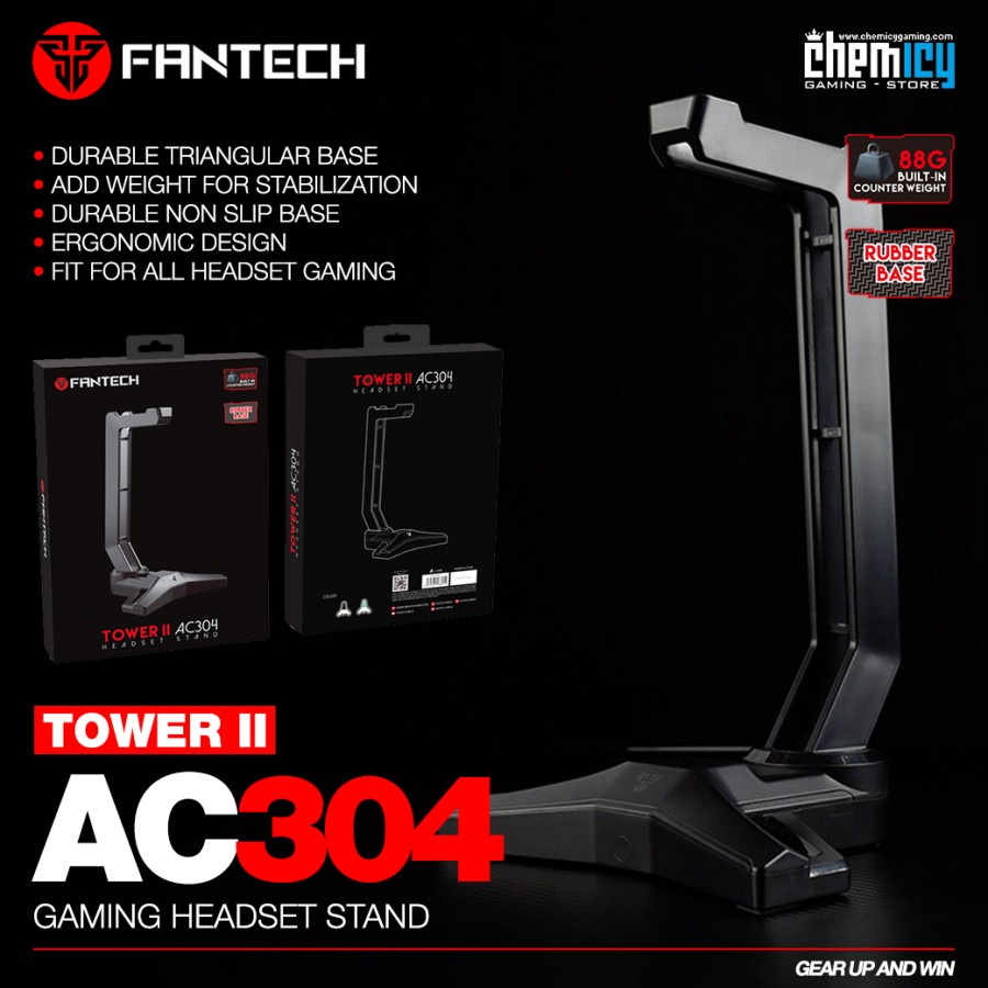 Fantech Tower II AC304 / AC-304 Gaming Headset Stand | Shopee Philippines