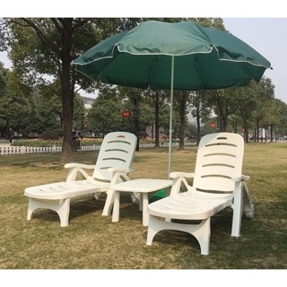 Plastic Beach Chair Swimming Pool Lying Folding Chair Sun Lounger ...